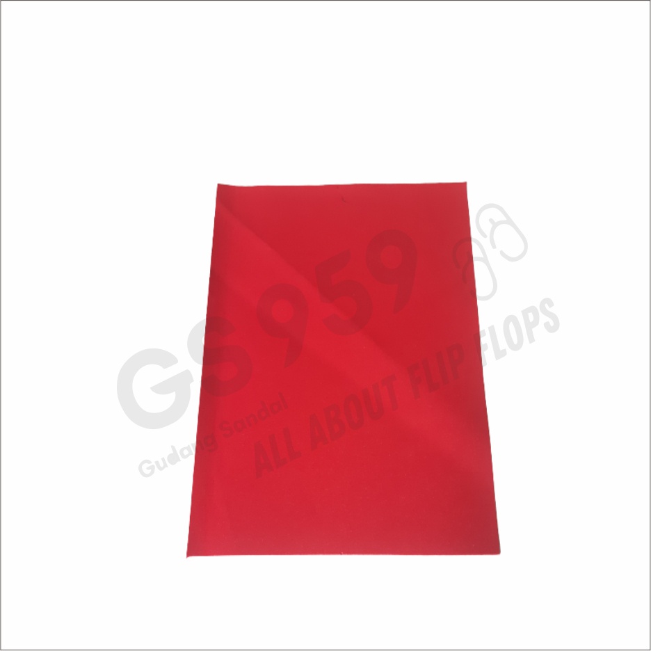 Jual SPON ATI / BUSA ATI / SPON EVA WARNA MERAH TEBAL 2MM X 30CM X 26CM ...