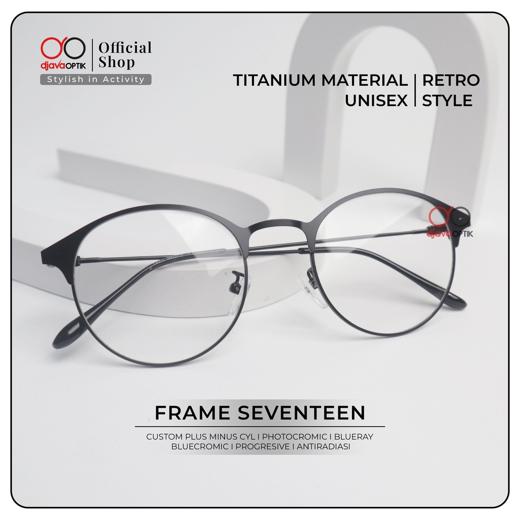 Jual DJAVA OPTIK - Frame Seventeen - Kacamata Bulat Unisex Model Vintage 192 | Shopee Indonesia