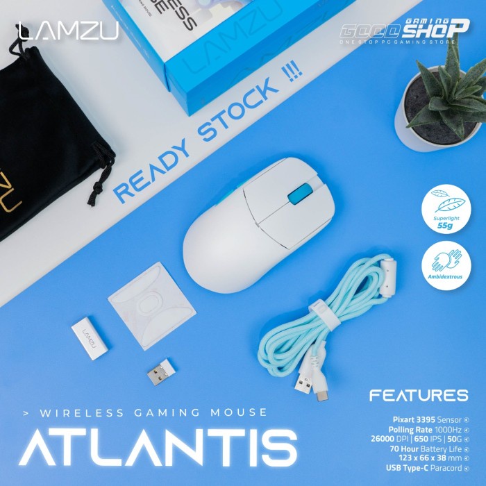 Jual Moga Lamzu Superlight Atlantis - Wireless Gaming Mouse | Shopee ...