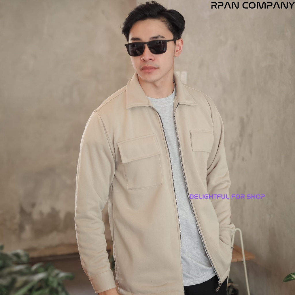 Jual Shacket Jacket Pleece Zipper Pria / Shacket Jaket Sleting Pria ...