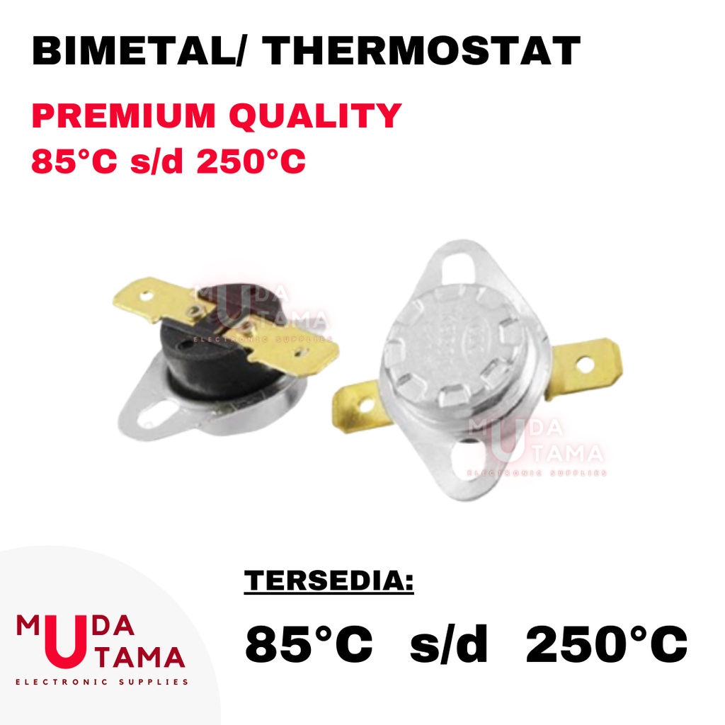 Jual Thermostat Otomatis 85c 90c 100c 105c 110c 125c 135c 150c 200c 250c - Bimetal Pengatur Suhu ...