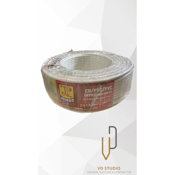 Jual Kabel Jembo CU/PVC/PVC 2x1.5mm 100M | Shopee Indonesia