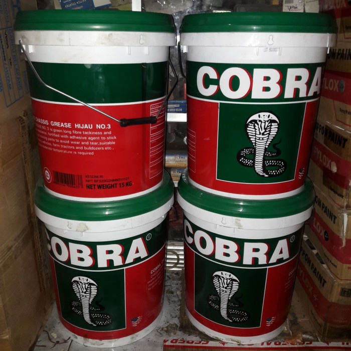 Jual Grease COBRA / gemuk oli merk COBRA 15 KG | Shopee Indonesia
