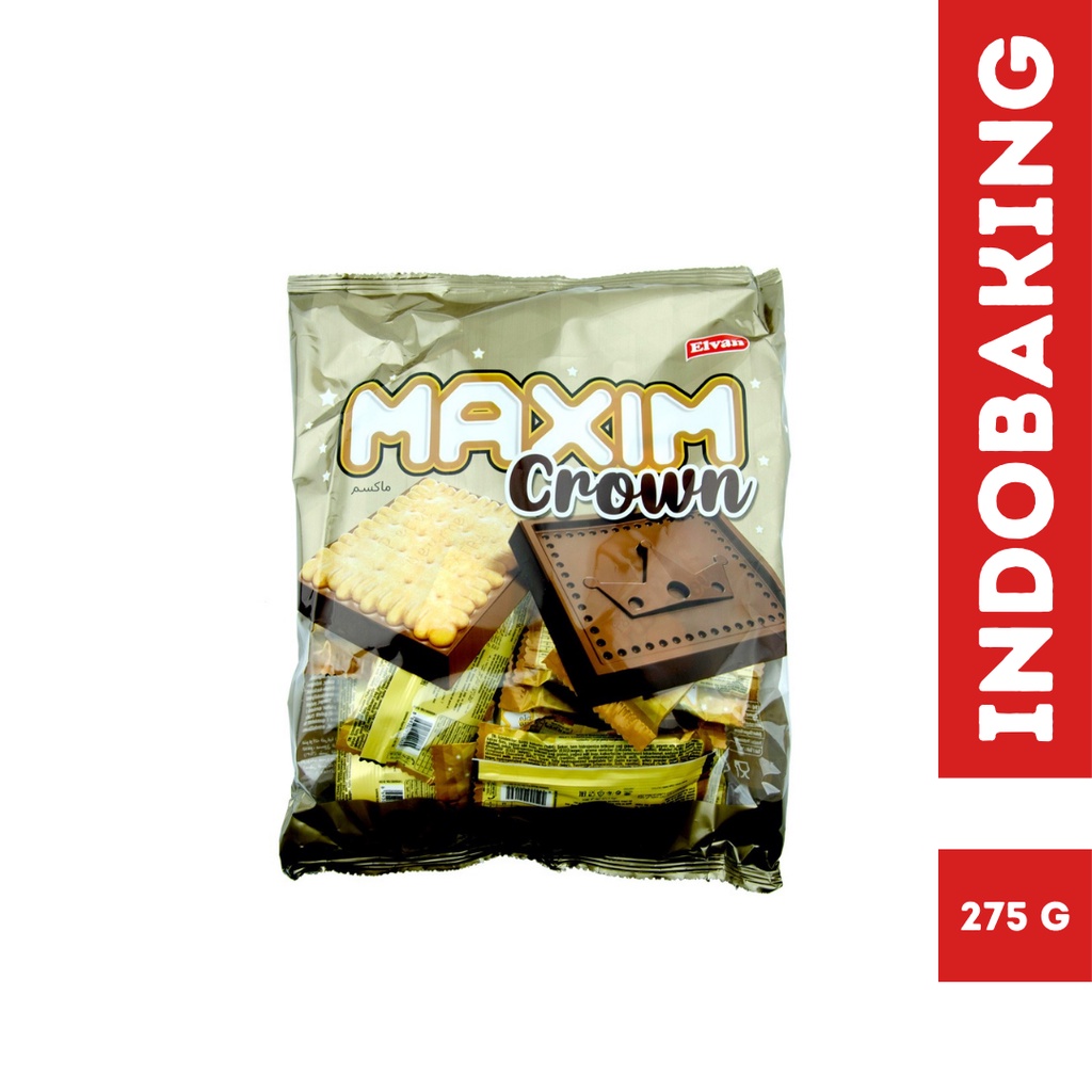Jual Elvan Maxim Crown Chocolate with Biscuit Biskuit Lapis Coklat 275 g | Shopee Indonesia