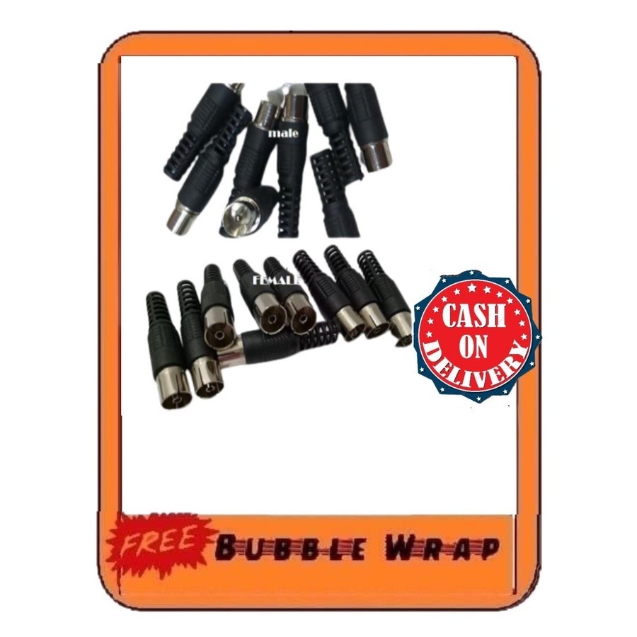 Jual jack antena tv besi jantan / jack tv besi / colokan antena tv Jek ...