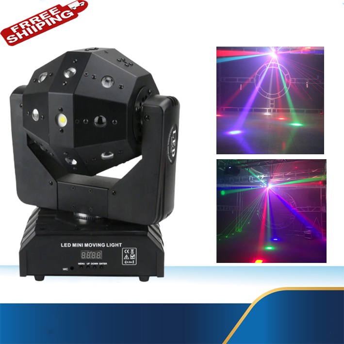 Jual MOVING HEAD BALL LED LASER Lampu Sorot Panggung Disko DMX Dekorasi ...