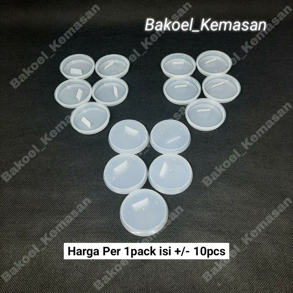 Jual 10pcs Tutup double sumpel botol toples sambal plastik rapat sumpal ...