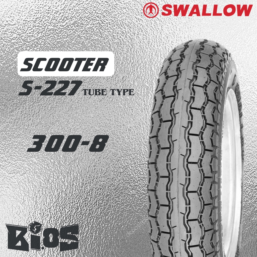 Jual BAN SWALLOW S-227 TUBE TYPE BAN VESPA RING 8 UKURAN 3.00-8 ...