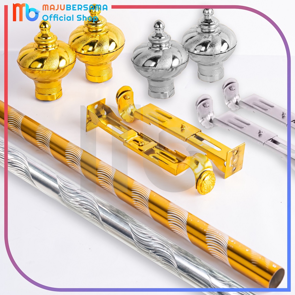 Jual Besi Gorden Full Set/Tiang Gorden/Rel Gorden/Batang Hordeng ...