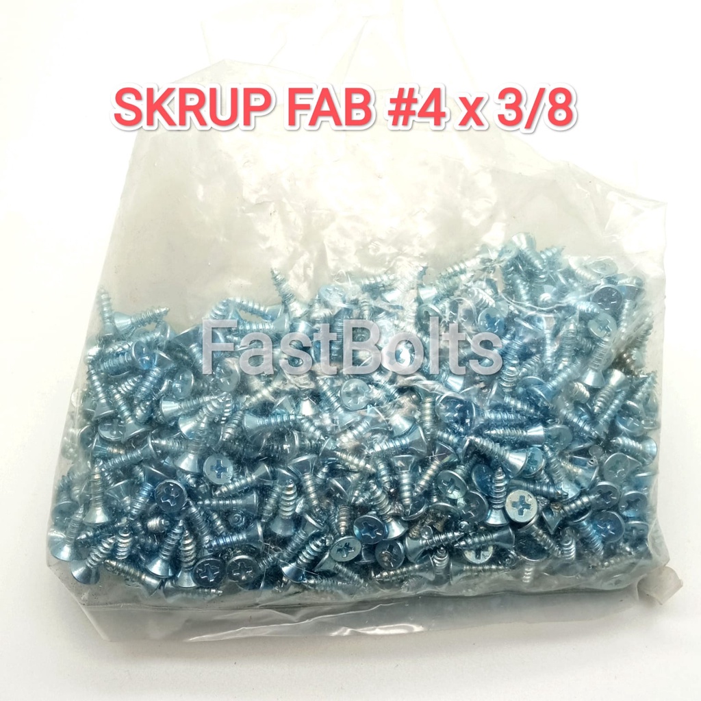 Jual Skrup FAB 4 x 3/8" Sekrup untuk ACP 2.6mm x 9.5mm isi 100 pcs ...