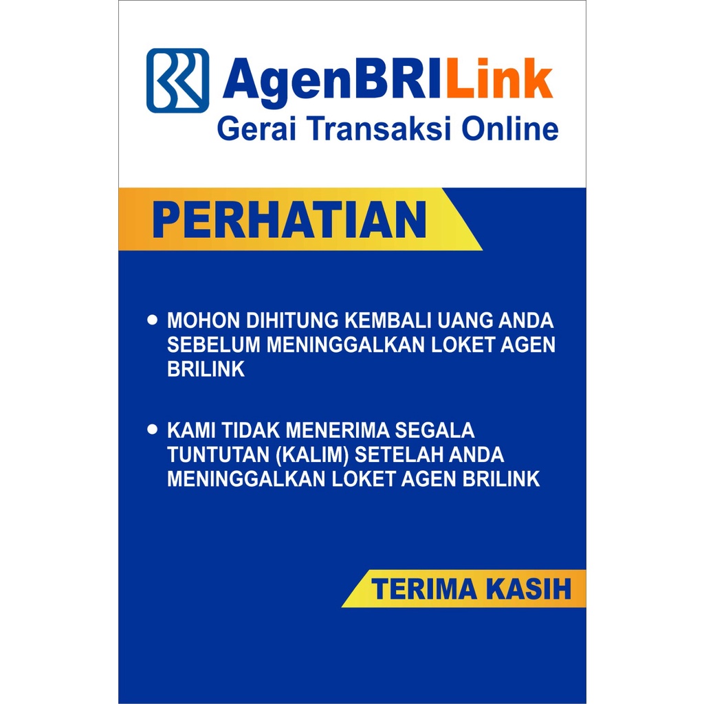 Jual STIKER VINYL BRILINK MOHON CEK KEMBALIAN | Shopee Indonesia