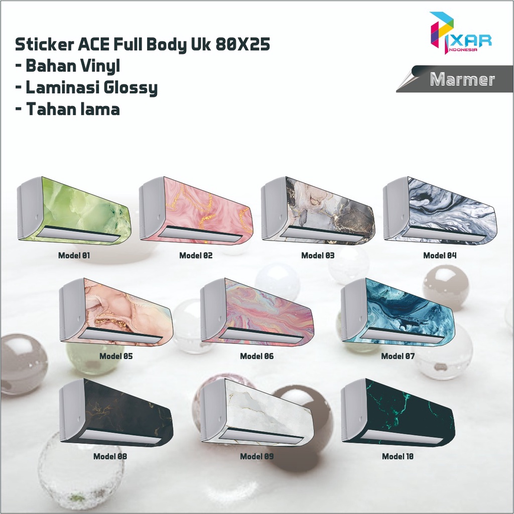 Jual STIKER AC RUMAH MOTIF MARMER TERBARU TAHAN PANAS LEM KUAT | Shopee ...