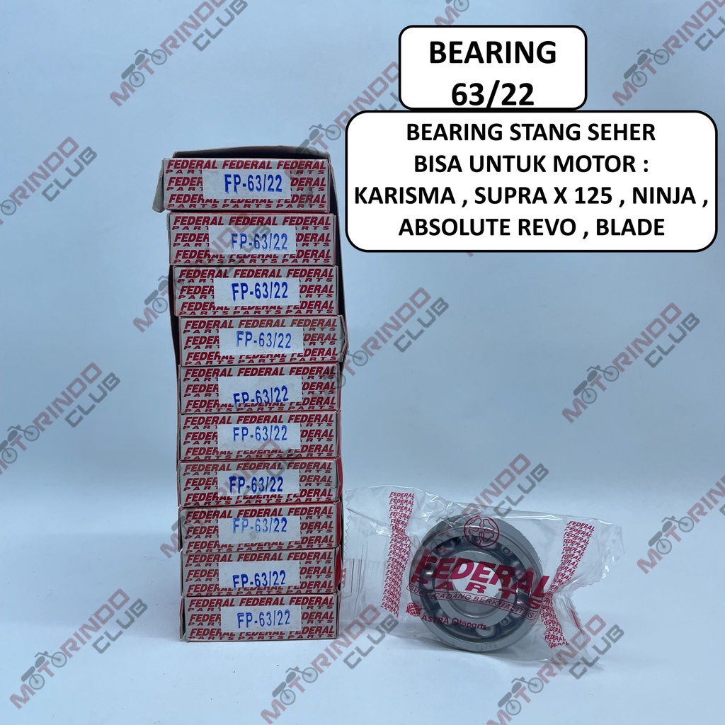 Jual Bearing Stang Seher Motor 63/22 ( Karisma ; Supra X 125 ; Ninja ...