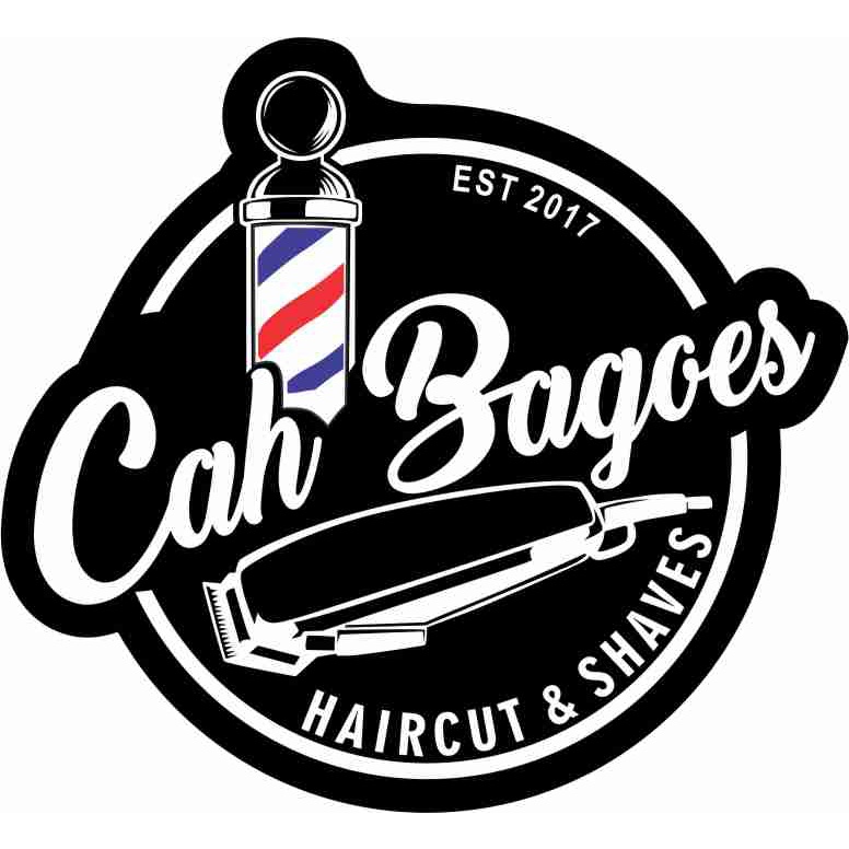 Jual Custom Sticker CAH BAGOES BARBERSHOP VINYL UKURAN 6CM | Shopee ...