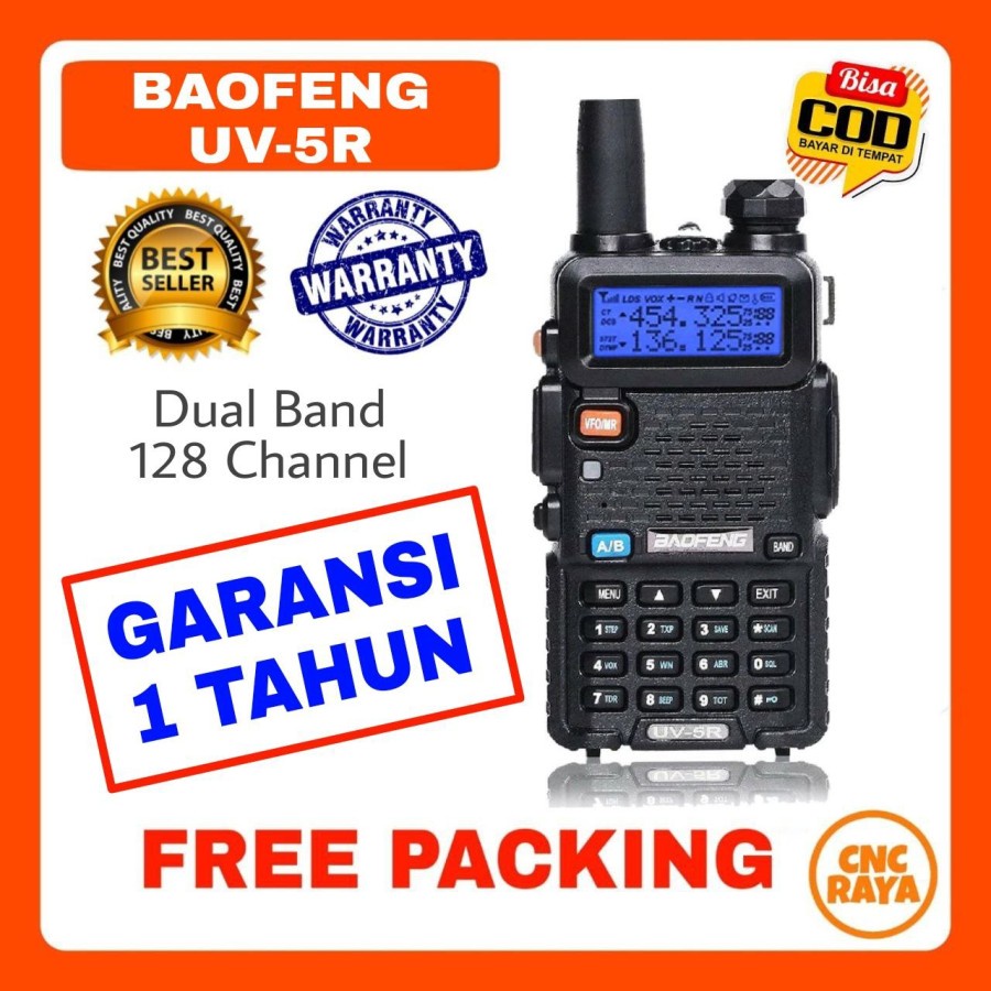 Jual Ht Baofeng UV5R (8Watt) dual band VHF/UHF 128 Channel | Bofeng UV 5R UV-5R Battery 2800mAh ...