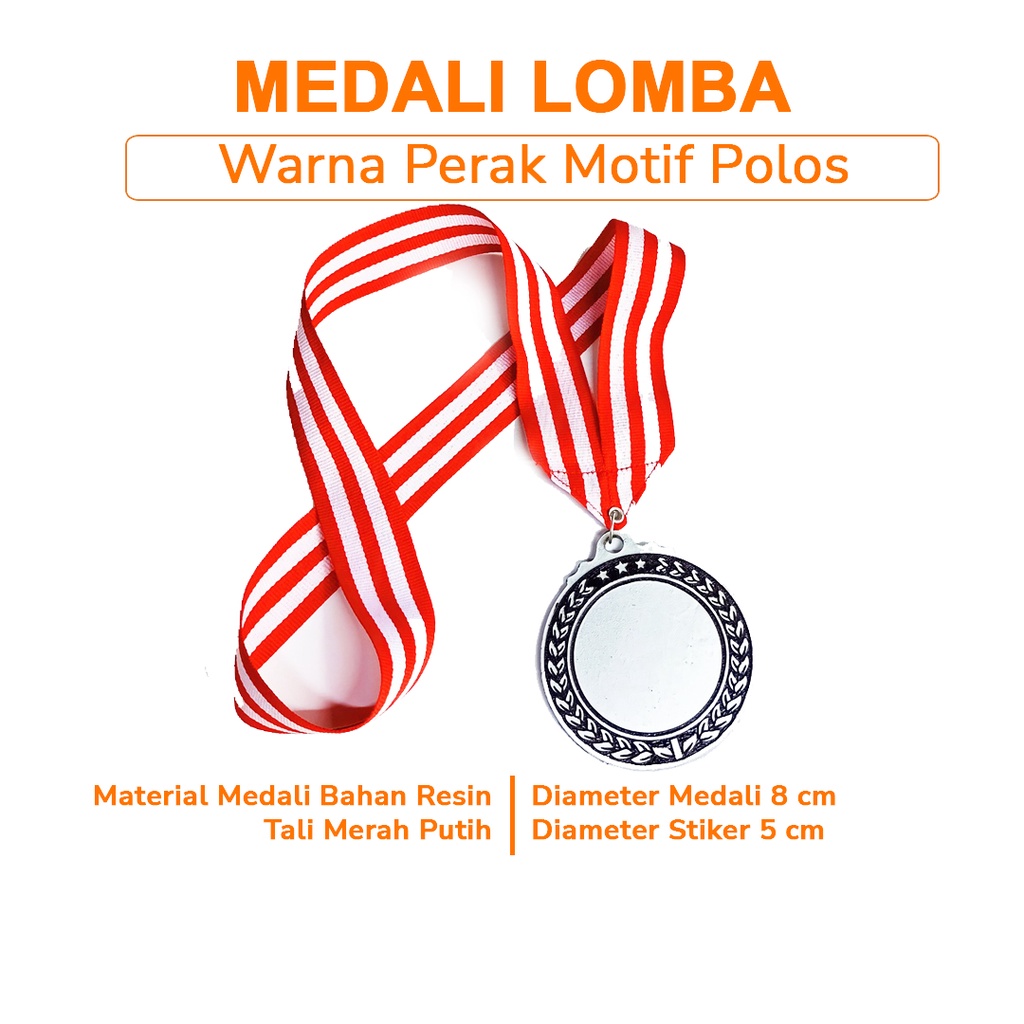 Jual Medali Lomba Kejuaraan Murah Warna Emas Perak Perunggu Plus Tali ...