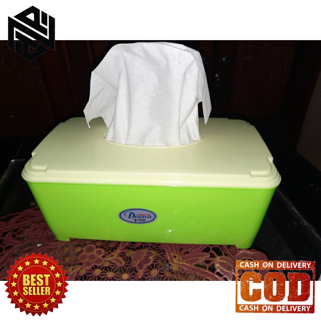 Jual kotak Tempat tisu Tissue Tantos Diana Besar hijau | Shopee Indonesia