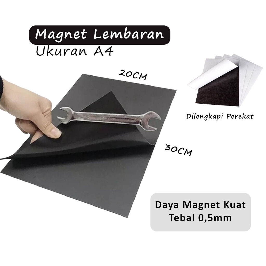 Jual Magnet Kulkas Tebal 0.5mm - Magnet Lembaran Ukuran A4 Tebal 0.5mm ...
