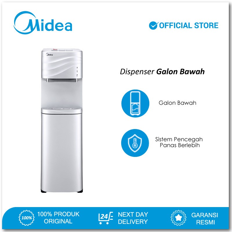 Jual Midea Dispenser Galon Bawah YD-1634W Bottom Loading | Shopee Indonesia
