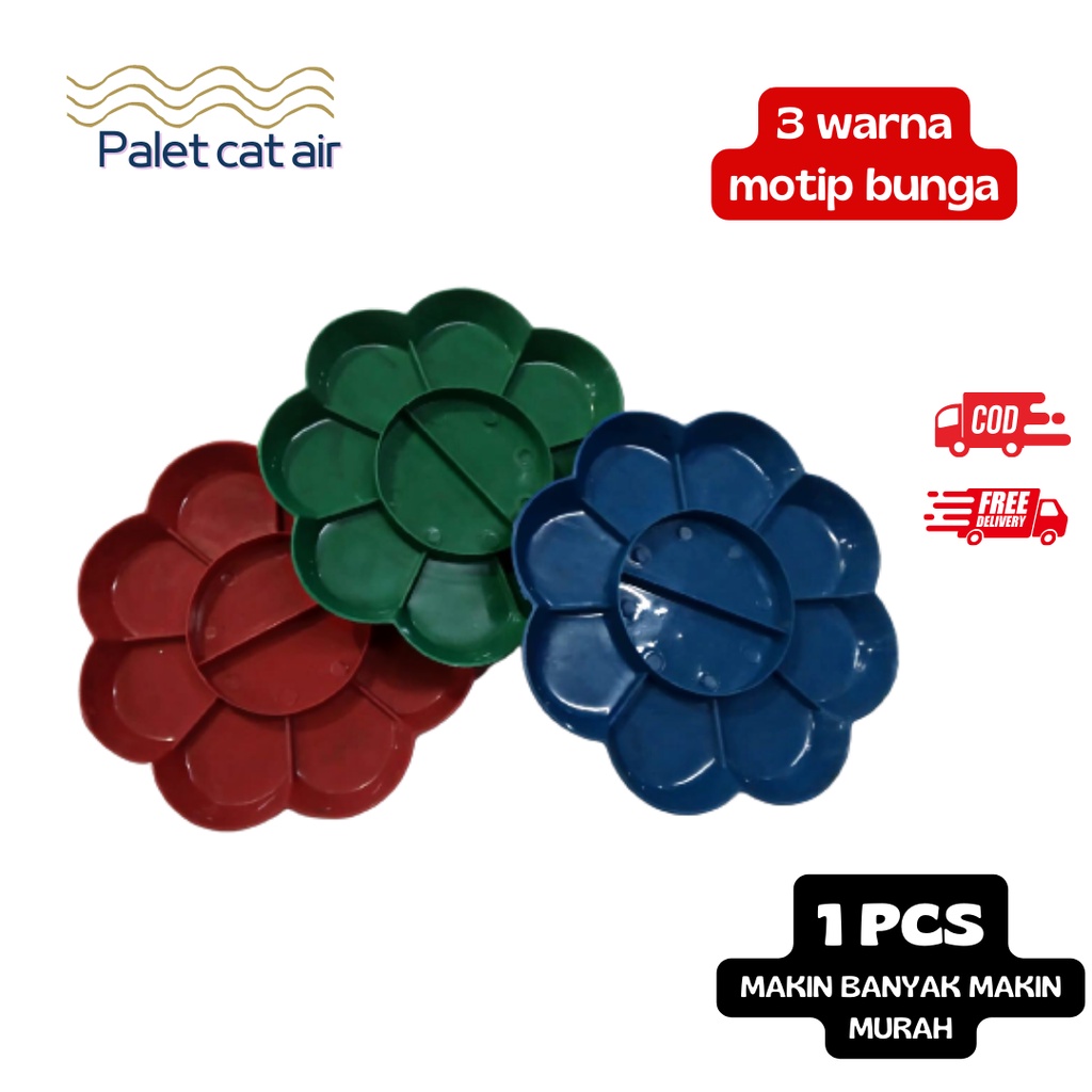 Jual Palet Tempat Cat Air Melukis Bahan Platik | Shopee Indonesia