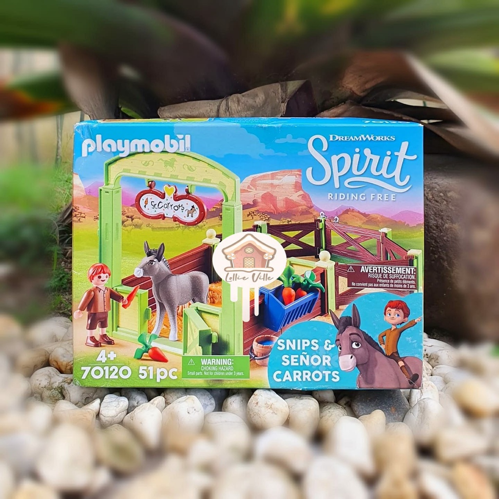 Jual Spirit Riding Free Snips & Senor Carrots with Horse Stall | Shopee ...