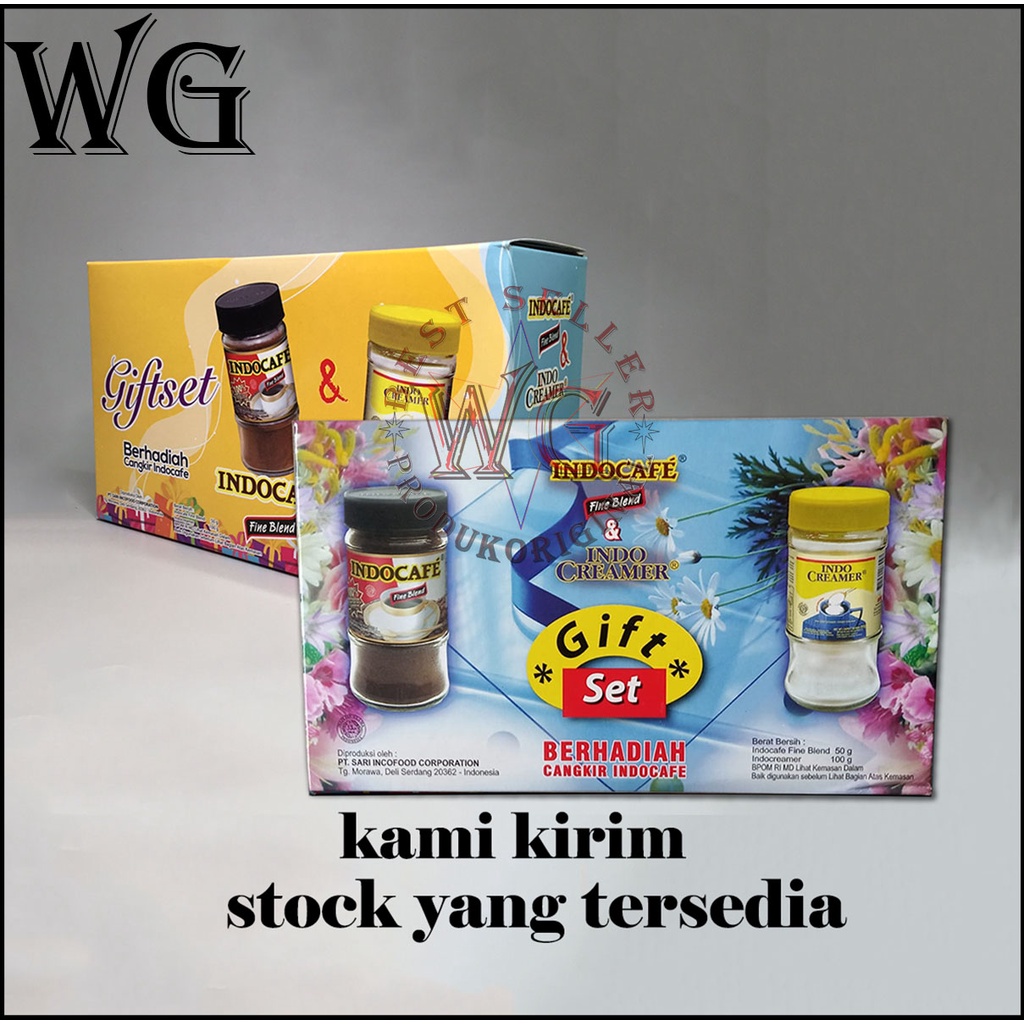 Jual Kopi Indocafe Fine Blend & Indo Creamer+Gifset ( Botol ) | Shopee ...