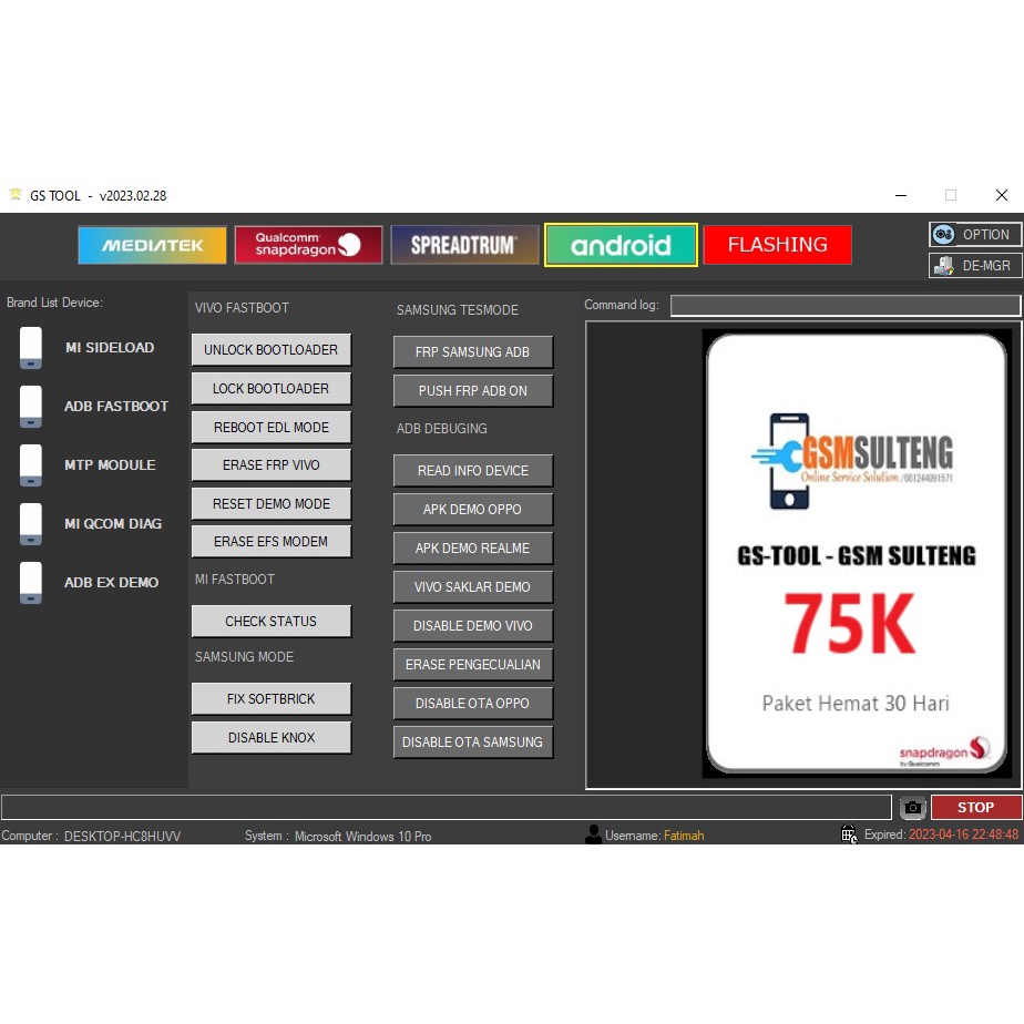 Jual Aktivasi GS Tool | Gstool Reseller Resmi | Shopee Indonesia