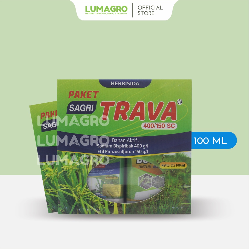 Jual Herbisida Sagri Trava 100ml Sodium Bispiribak Etil Pirazosulfuron ...