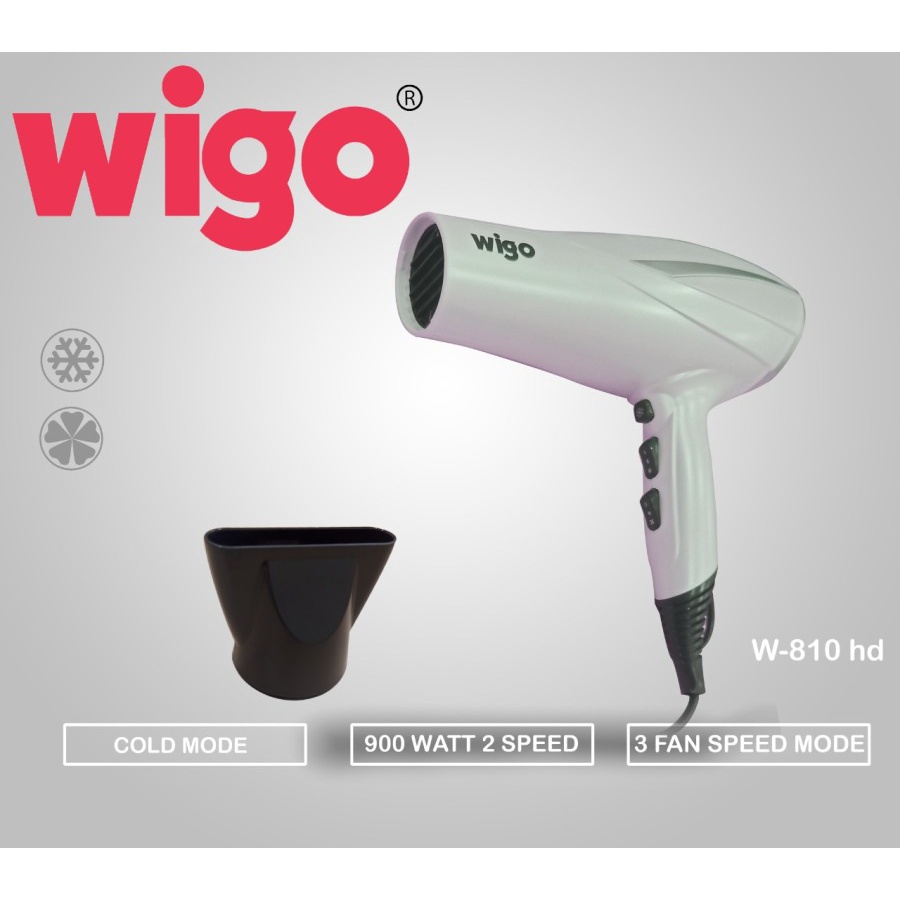 Jual Wigo W 810 Hair Dryer Besar Hot and Cool Pengering Rambut Salon ...