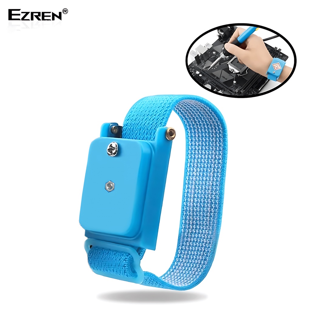 Jual Ezren EZ-0186 Gelang Wireless Anti Static Bracelet Tanpa Kabel ESD ...