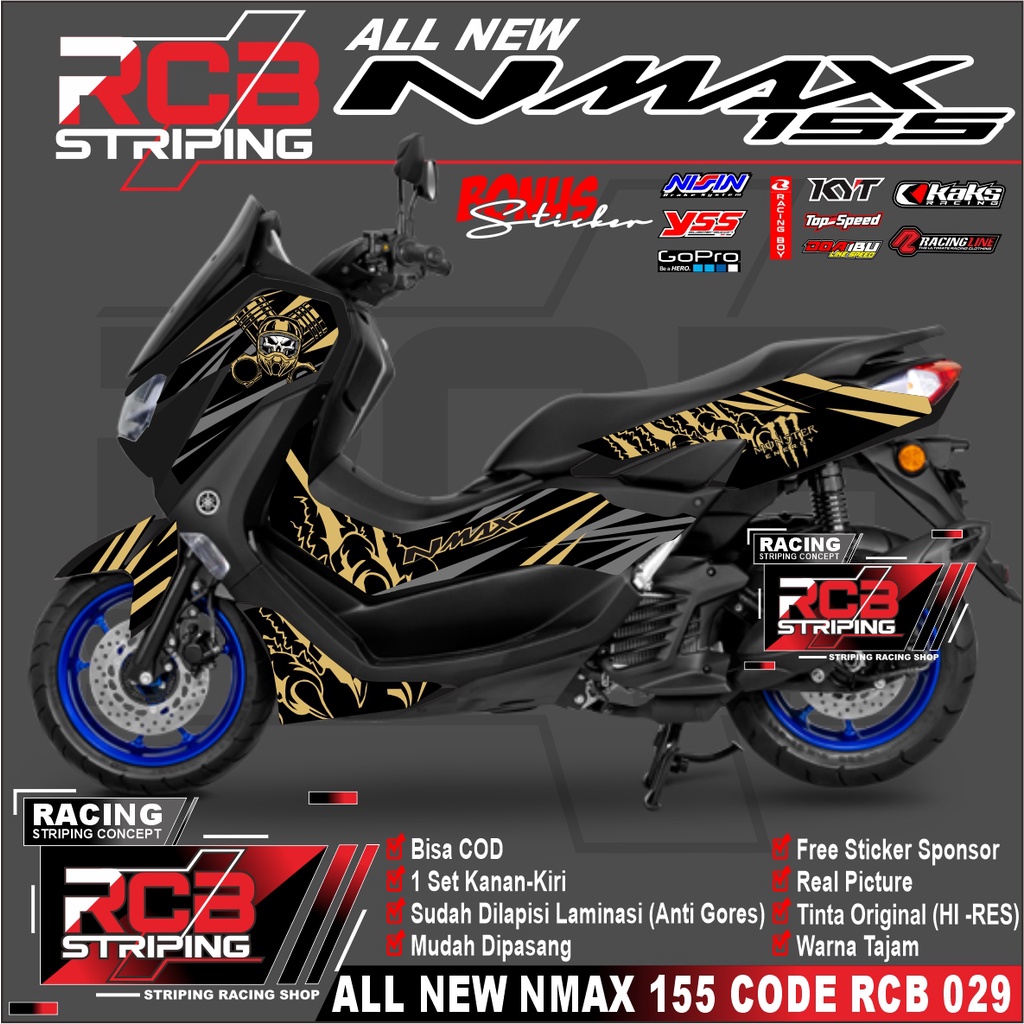 Jual Striping Stiker All NEw Nmax 2020 2021 2022 2023 - STICKER ALL NEW ...