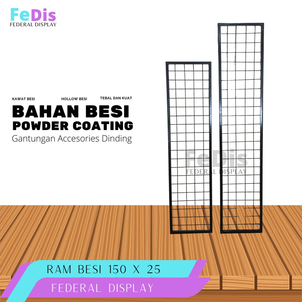 Jual RAM BINGKAI BESI UKURAN 150 CM X 25 CM COATING | Shopee Indonesia