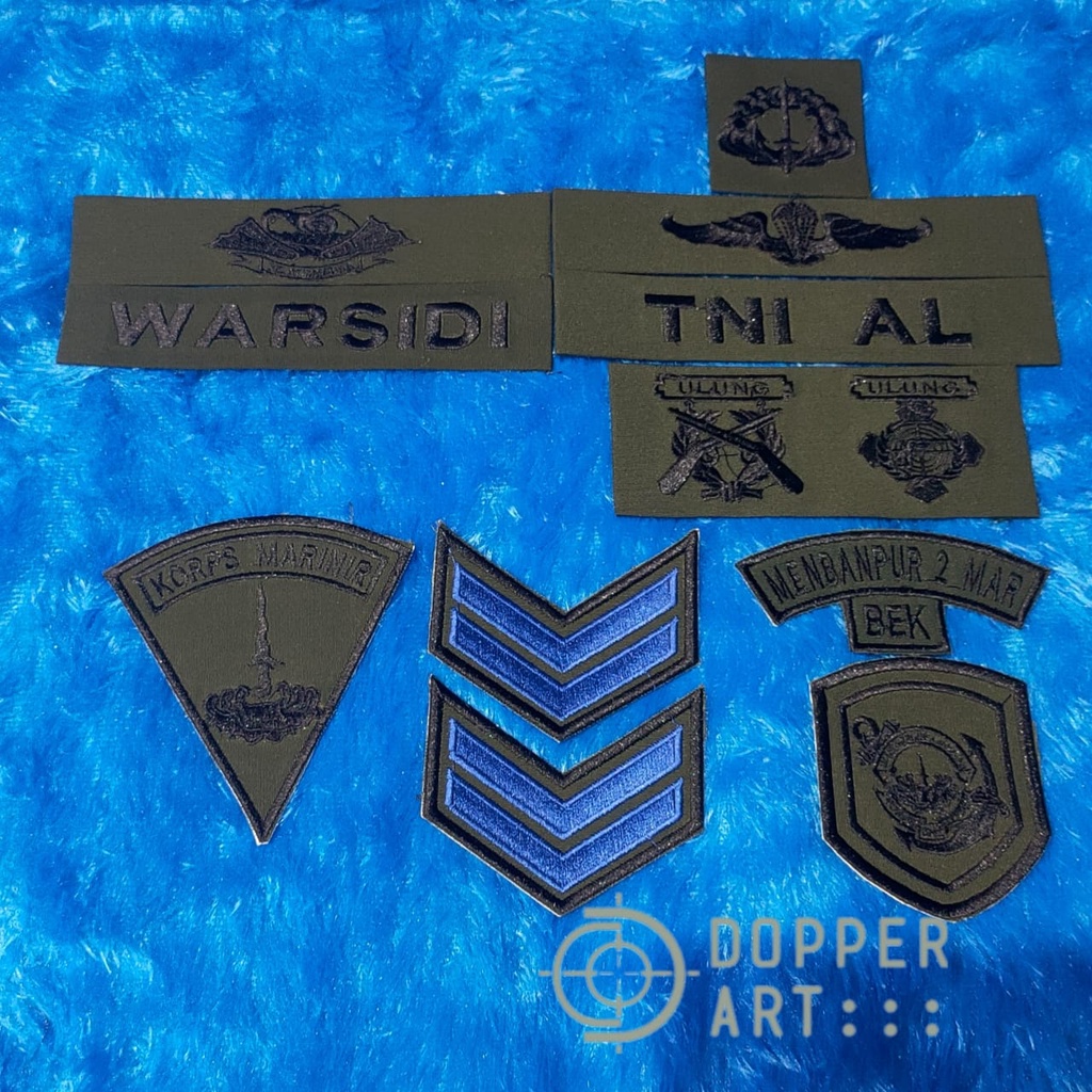 Jual FULL 1 SET Brivet PDL TNI/Atribut PDL TNI/PDL Malvinas Hijau TNI ...