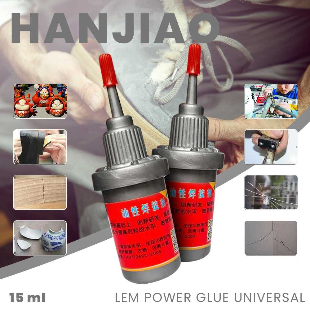 Jual Lem Power Glue Universal Welding Glue Tire Repair 15ml HANJIAO ...