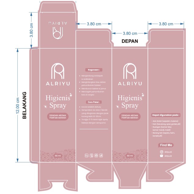 Jual CUSTOME DUS KOSMETIK MINIMAL 500 PCS ~ Box Custom ~ Box Parfum ...