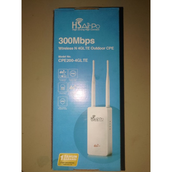 Jual Modem HS Airpo CPE 200 4G LTE 300Mbps Werless Outdoor Seport All Operator GSM | Shopee ...