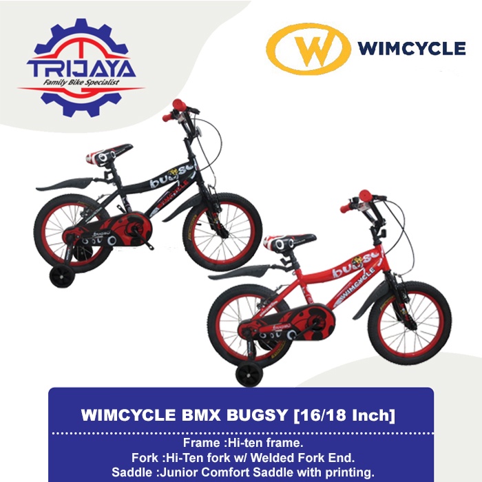 Jual Wimcycle Sepeda BMX Bugsy[16 / 18 Inch] | Shopee Indonesia