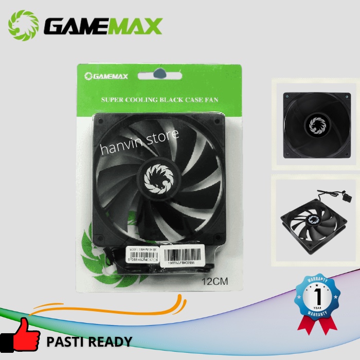 Jual FAN CASING 12 CM BLACK GAMEMAX SILENT PRO BLACK | Shopee Indonesia