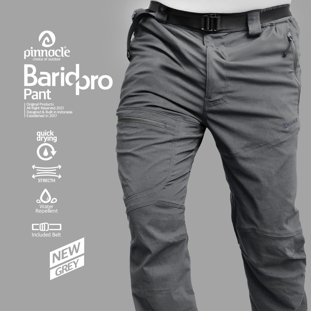 Jual Pinnacle Pro Official Barid Pro Hike Pant - Grey | Shopee Indonesia