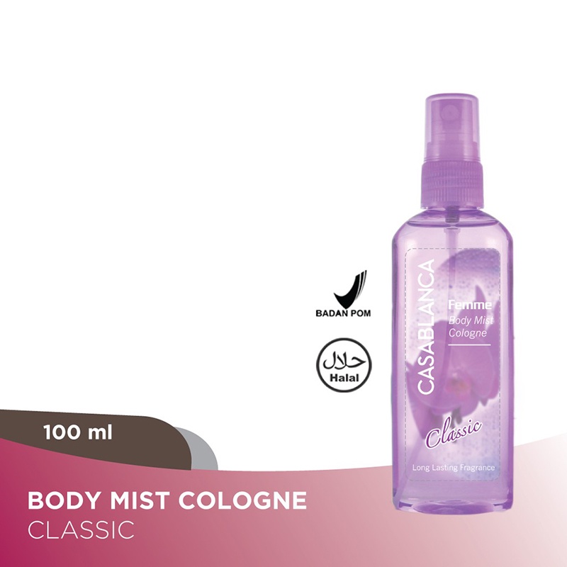 Jual CASABLANCA Body Mist Cologne Classic 100ml | Shopee Indonesia
