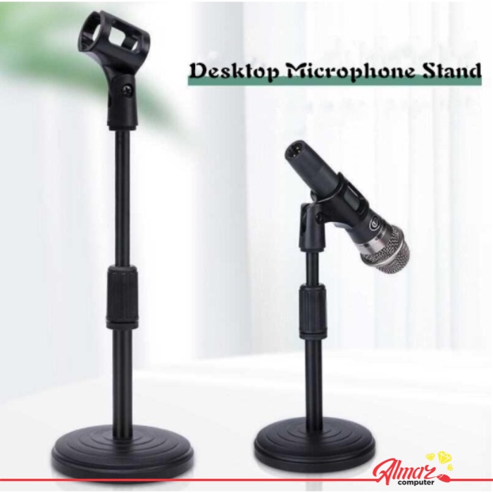 Jual Stand Holder Microphone Meja HD-26 / Bracket Stand Mic Adjustable ...