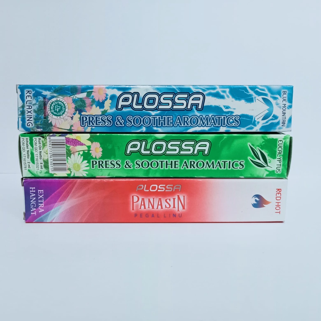 Jual Plossa Minyak Angin Pegal Linu Aromaterapi 4 in 1 Roll On Inhaler ...