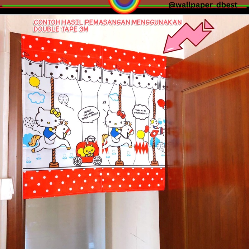 Jual TIRAI PINTU KAMAR DEKORASI HIASAN PINTU MOTIF KARTUN SANRIO HELLO ...