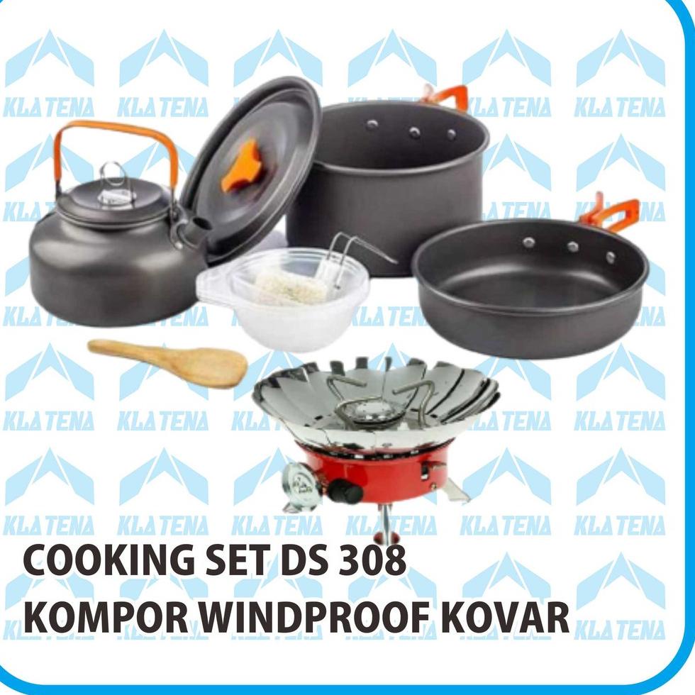 Jual HARGA TERMURAAH DS-3 cooking set outdoor Kompor Windproof Nesting ...