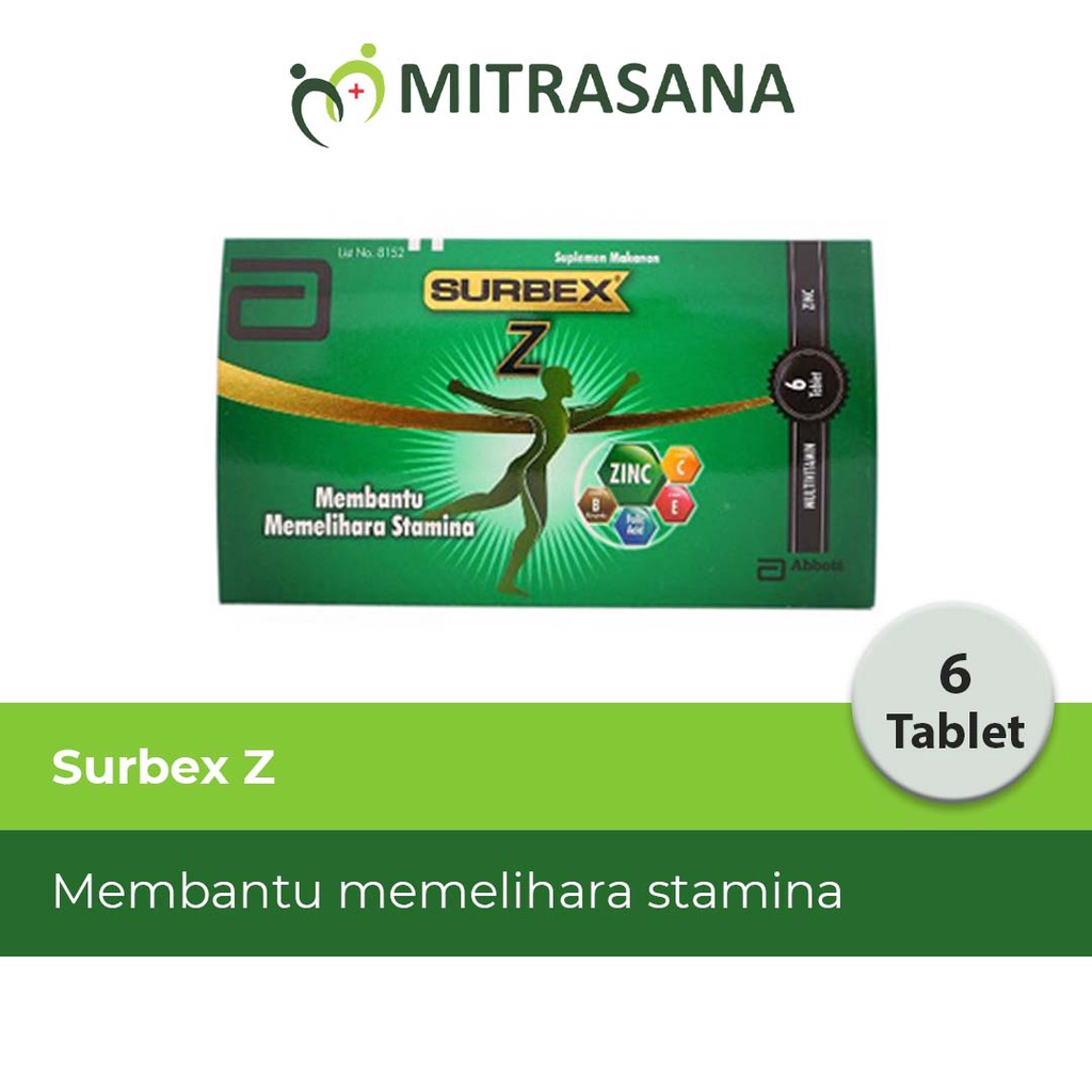 Jual Surbex Z 6 Tab - Multivitamin Lengkap | Shopee Indonesia