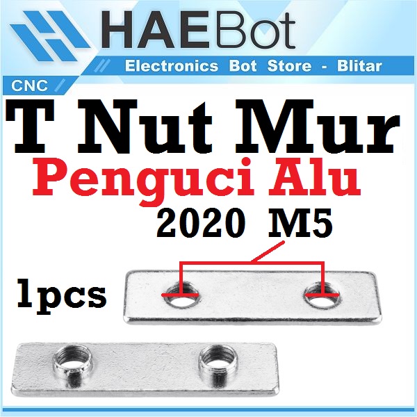 Jual [HAEBOT] Double T Nut Tee Mur M5 5mm Aluminium Profile 2020 ...
