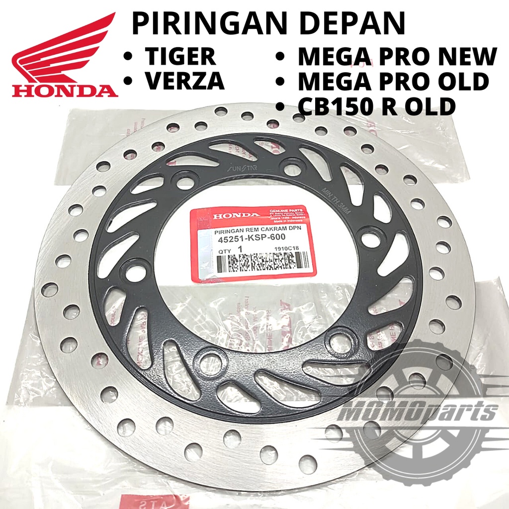 Jual ORIGINAL PIRINGAN CAKRAM DEPAN HONDA MEGA PRO NEW OLD CB 150 R LAMA TIGER VERZA CW KUALITAS ...