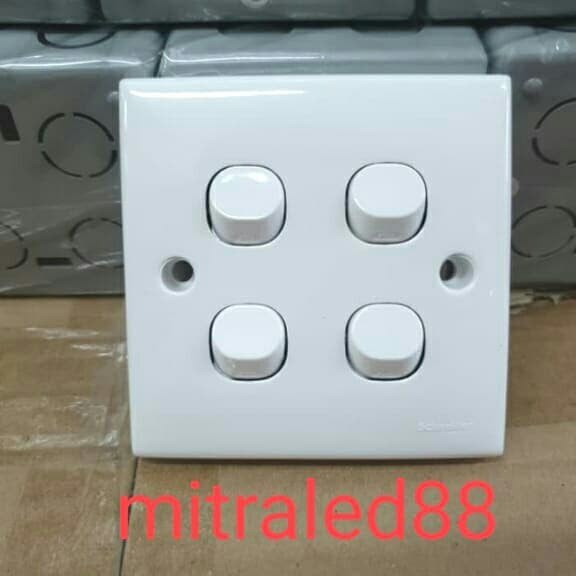 Jual TERBARU saklar lampu sakelar 4gang/isi 4 New Clipsal 1arah 2arah ...