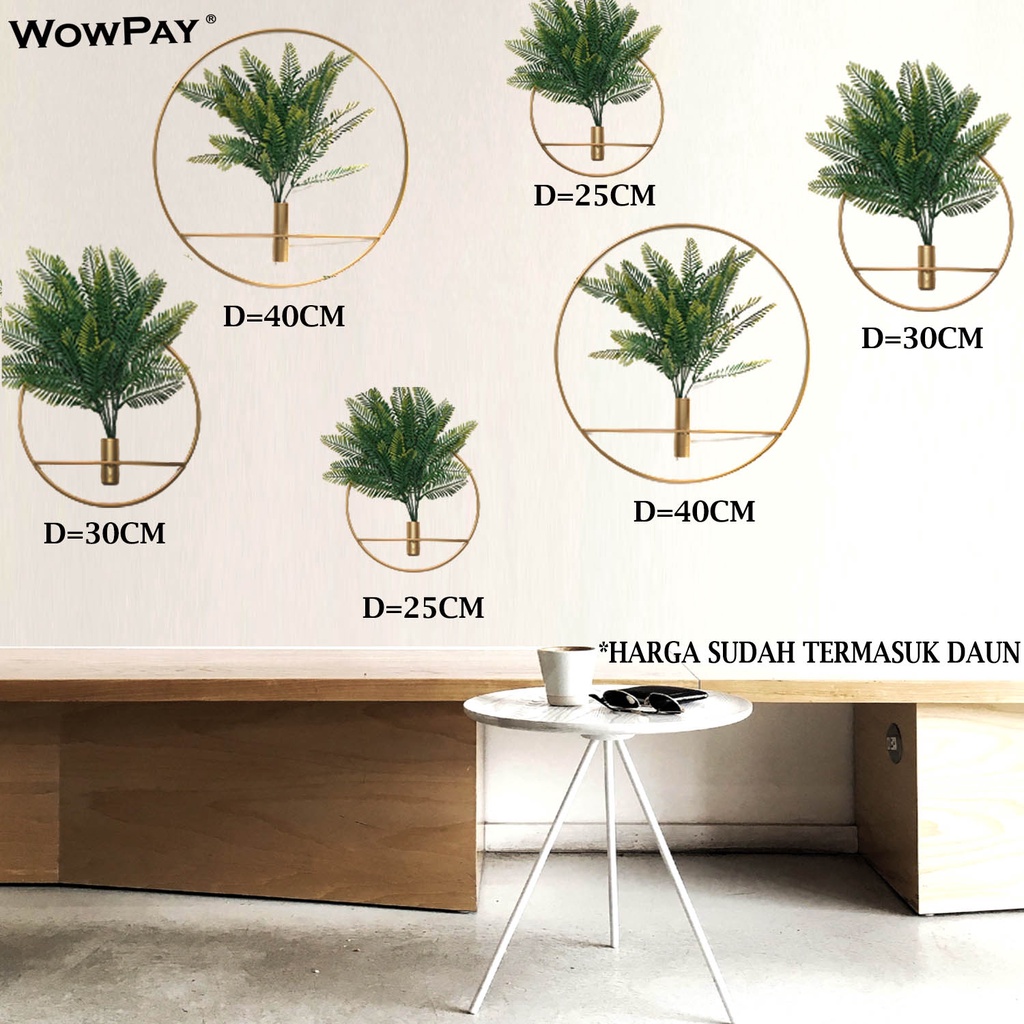 Jual Hiasan Dinding Pot Bunga Aesthetik Gantungan Tanaman Dinding ...
