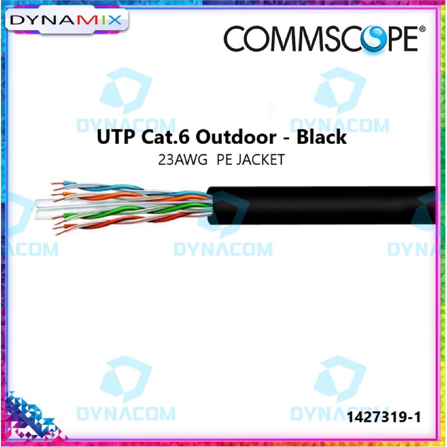 Jual Outdoor Kabel LAN Commscope UTP Cat.6 Black 305m ORIGINAL | AMP ...